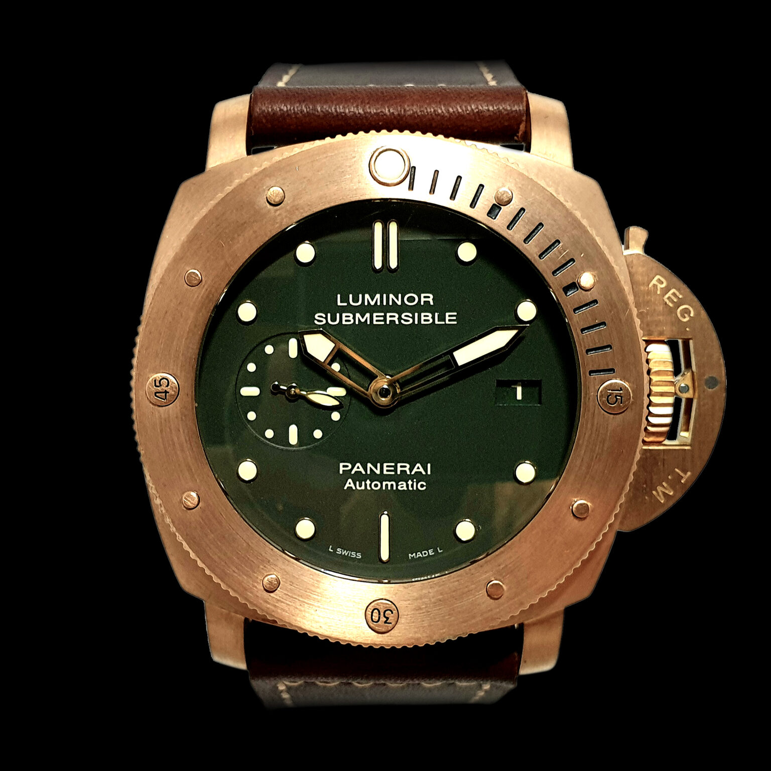 Officine Panerai PAM00382 Luminor Submersible Bronzo Limited Edition ...