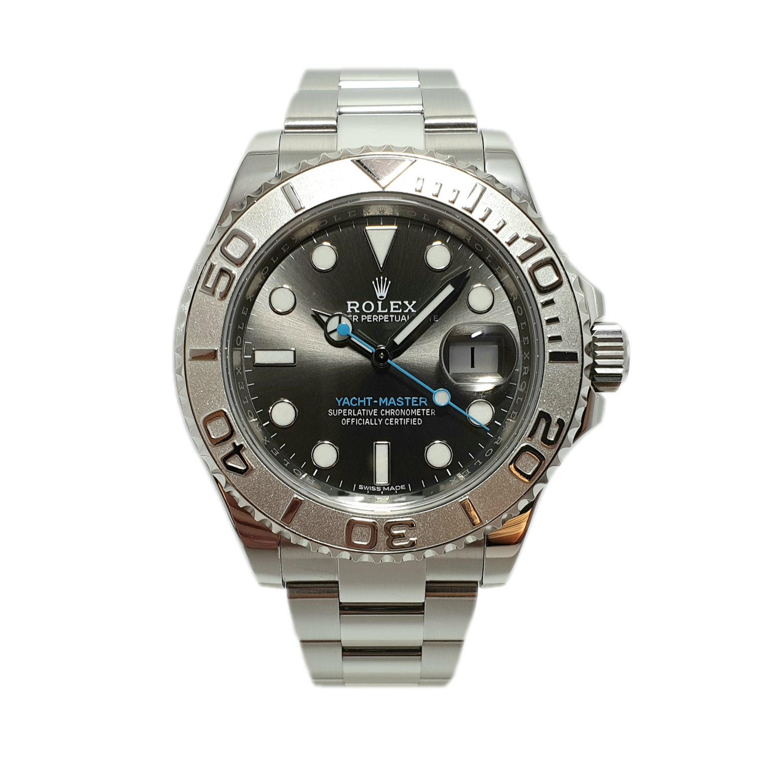 Rolex Yacht Master 40 in Rolesium Model Ref. M116622 Rhodium Dial ...
